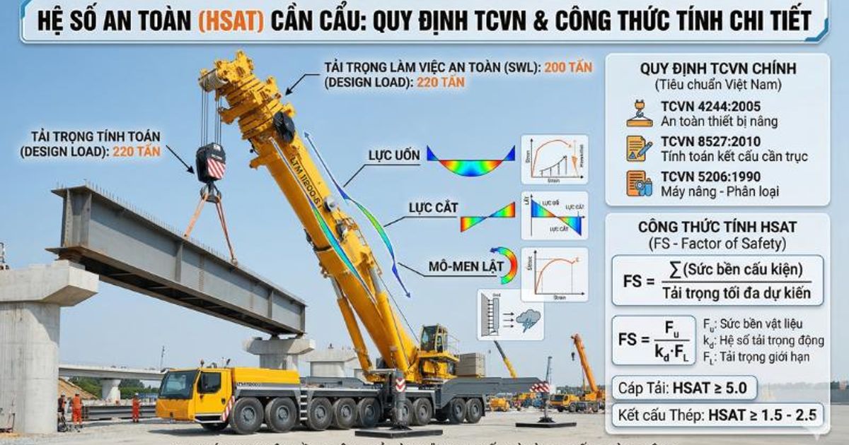 Crane Safety Factor: Calculation, Standards & TCVN Regulations