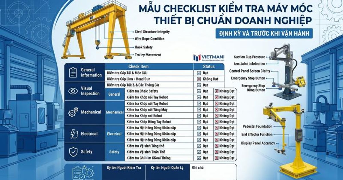 Machinery & Equipment Inspection Checklist: Guide & Templates